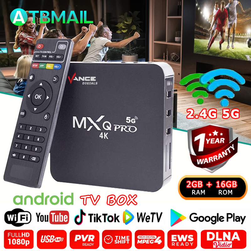 Jual android tv box mxq pro 5g android OS 2gb+16gb Stb 4K Ultra HD Free Smart TV Channels Set ...