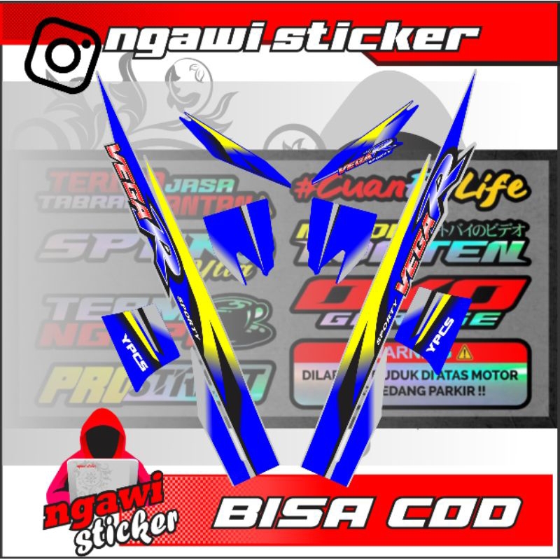 Jual striping Yamaha Vega R lama terbaru custom | Shopee Indonesia