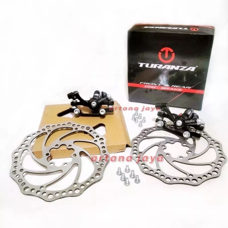 Jual disc brake / rem cakram sepeda set + kabel pacific 175cm cocok ...