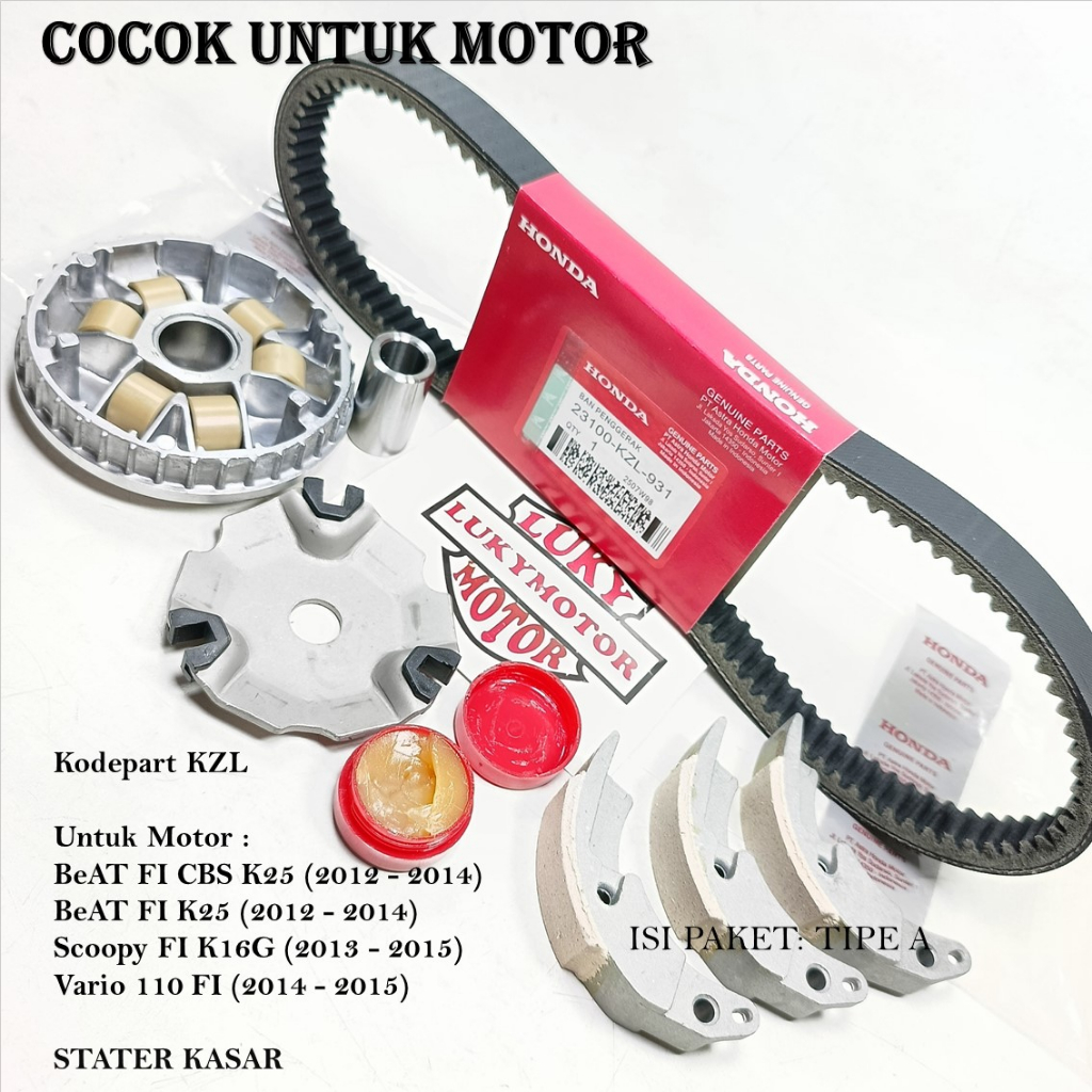 Jual PAKET VANBELT & RUMAH ROLLER & KAMPAS GANDA & SET ROLLER BEAT FI , SCOOPY FI , VARIO 110 FI ...