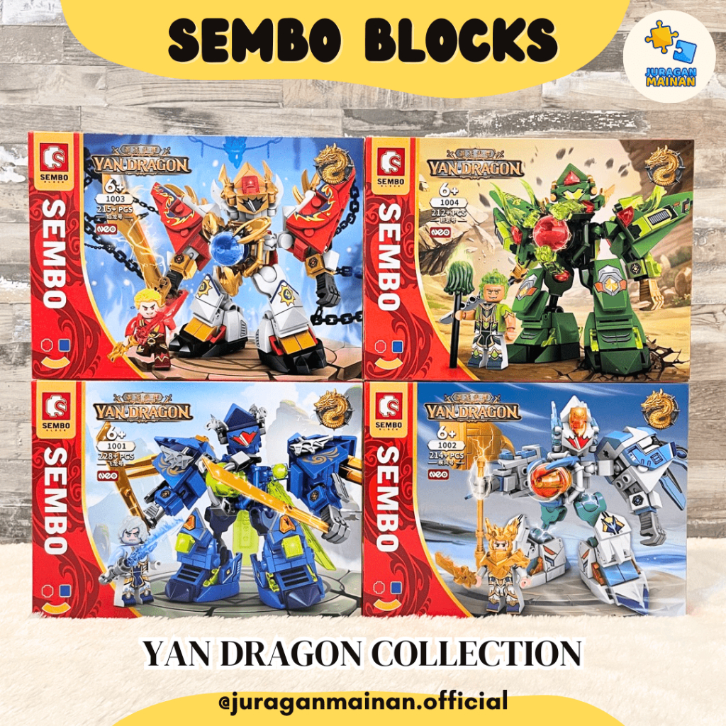 Jual SEMBO BLOCKS Yan Dragon Series - Bricks Mainan Balok Mainan ...