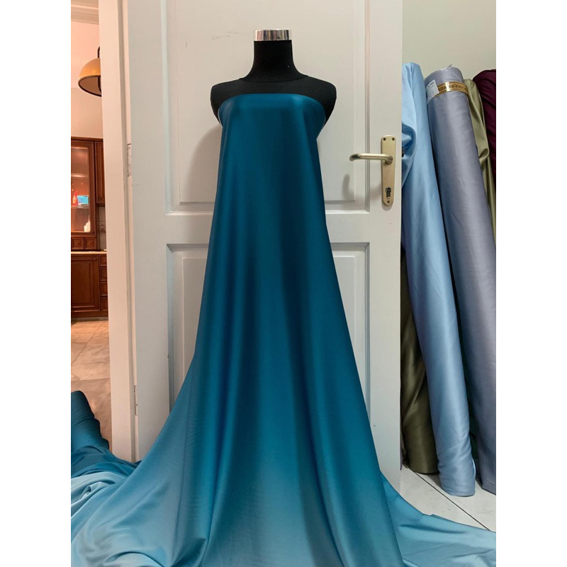 Jual Kain Bahan Satin Silk Armani Gradasi Ombre Gradient High Quality ...