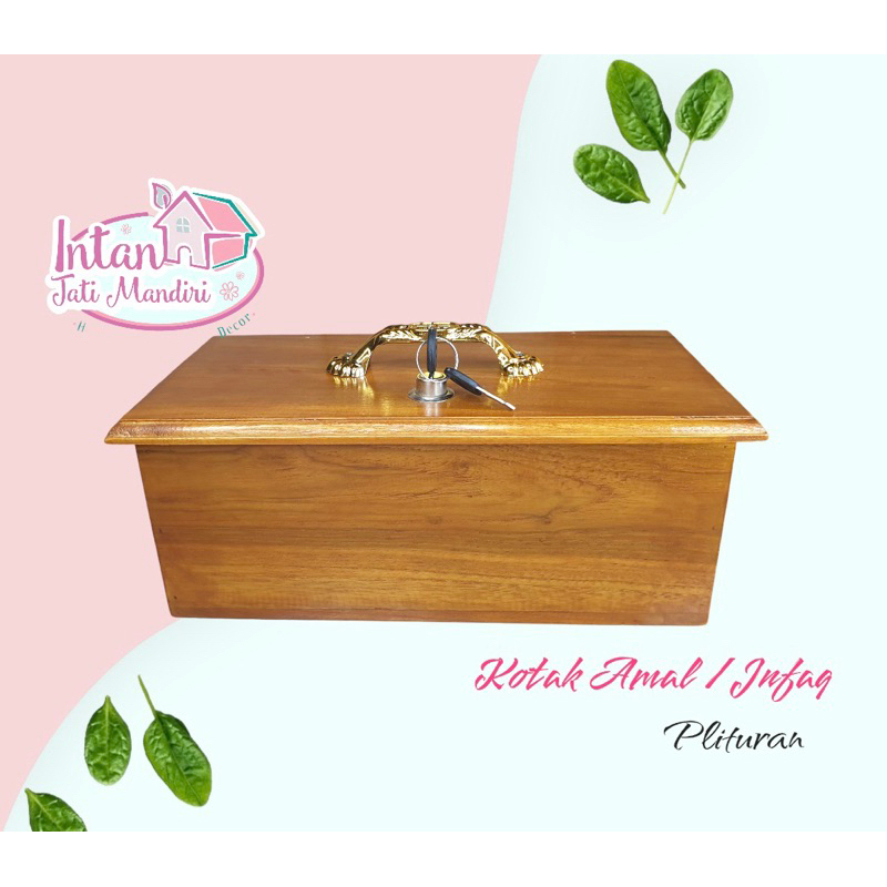 Jual Kotak Amal / Kotak Infaq / Celengan Sedekah Subuh Kayu Jati ...