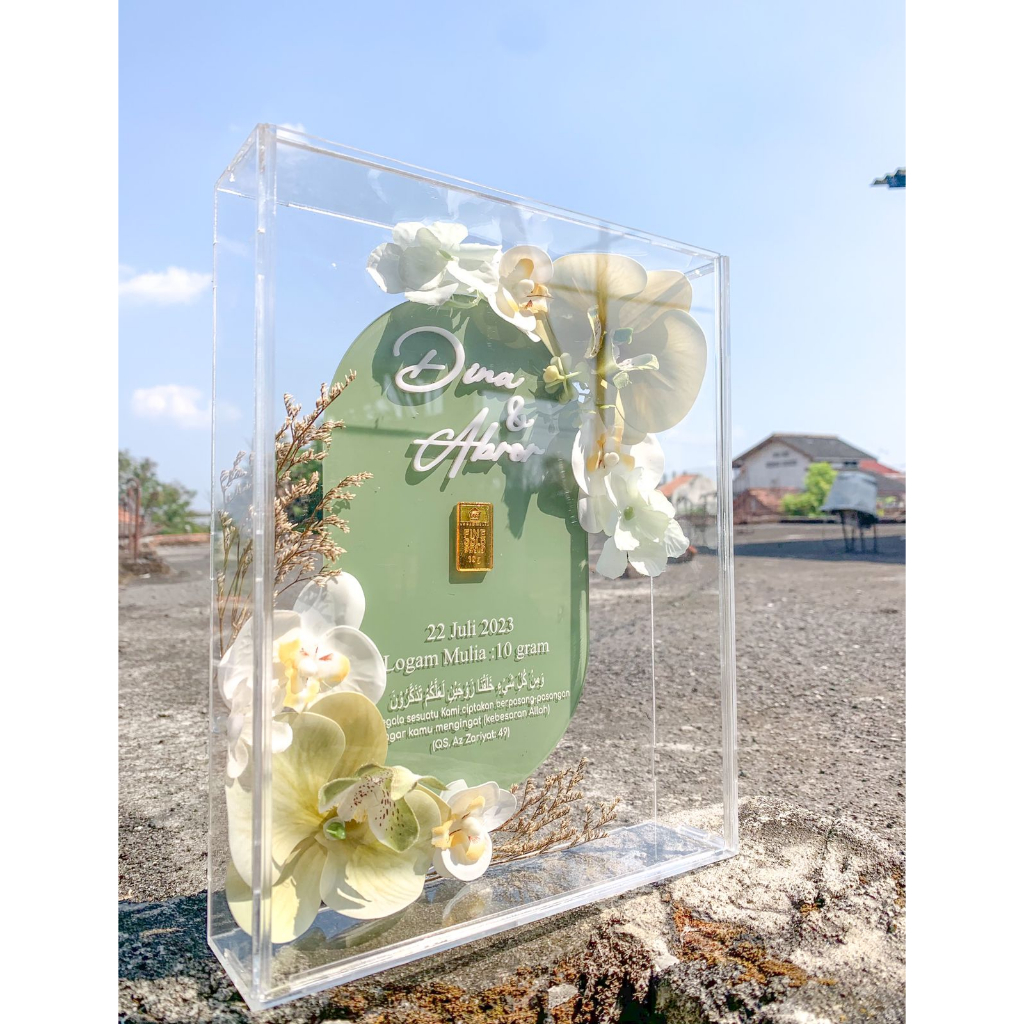 Jual KOTAK MAHAR / MAHAR PERNIKAHAN / BOX MAHAR AKRILIK | Shopee Indonesia