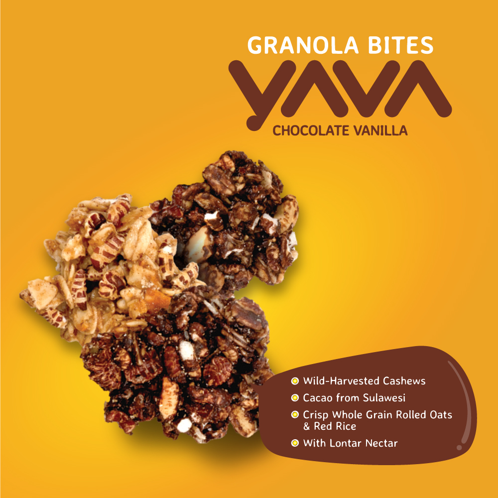 Jual YAVA Granola Bites Chocolate Vanilla 125g | Shopee Indonesia