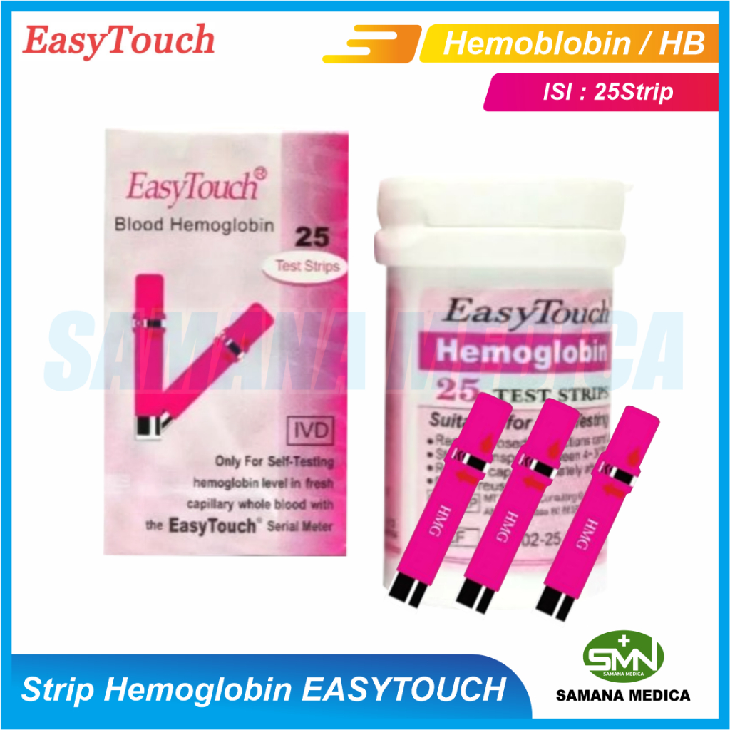 Jual Easytouch Strip Hemoglobin / HB - Easy Touch GCU 3 in 1 Refill ...