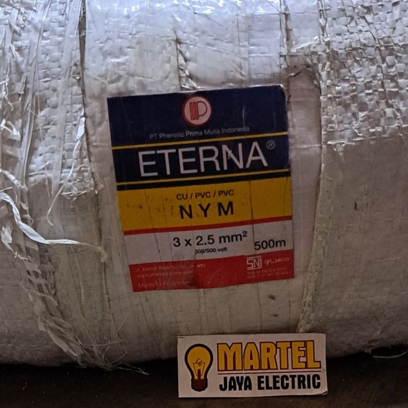 Jual Kabel listrik NYM ETERNA 3X2,5mm / kabel listrik kawat [ ecer per 1 meter ] | Shopee Indonesia
