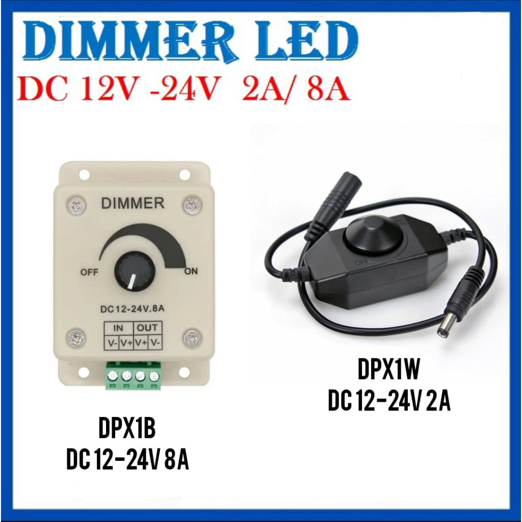 Jual Dimmer Switch Lampu LED Strip Remote Sentuh DC 12V 24V 2A 8A ...