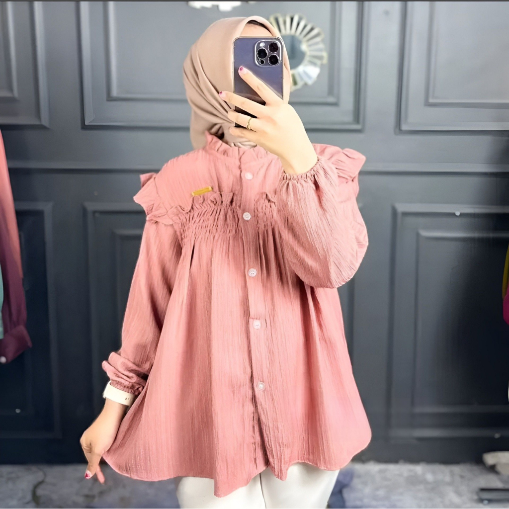 Jual Atasan LadyCrush BLouse Wanita Korean Style Pakaian Wanita terbaru ...