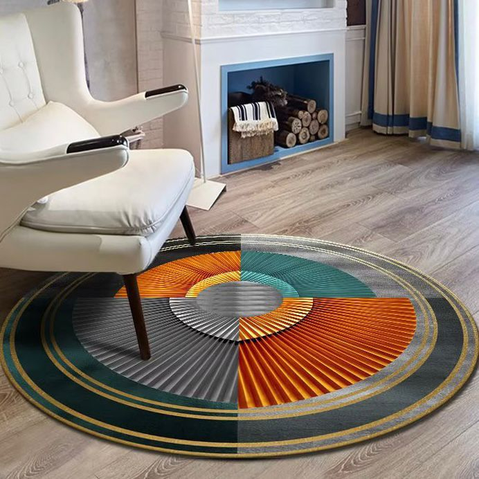 Jual UM020 Karpet Bulat Motif Anti Slip Diameter 100Cm/Karpet Bulat ...