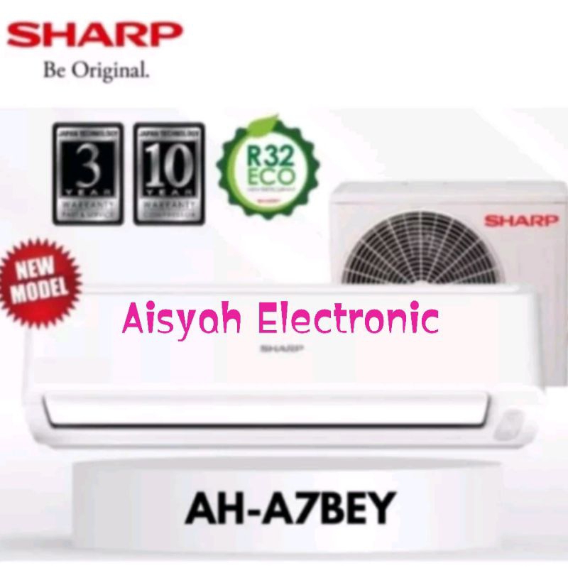 Jual AC SHARP 3/4 SEMI LOW WATT GARANSI 10 TAHUN (AH-A7BEY) | Shopee Indonesia