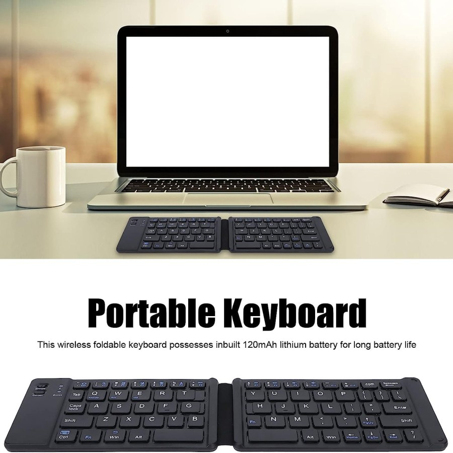Jual KEYBOARD BLUETOOTH PORTABLE LIPAT / KEYBOARD FOLDING UNTUK SMART ...