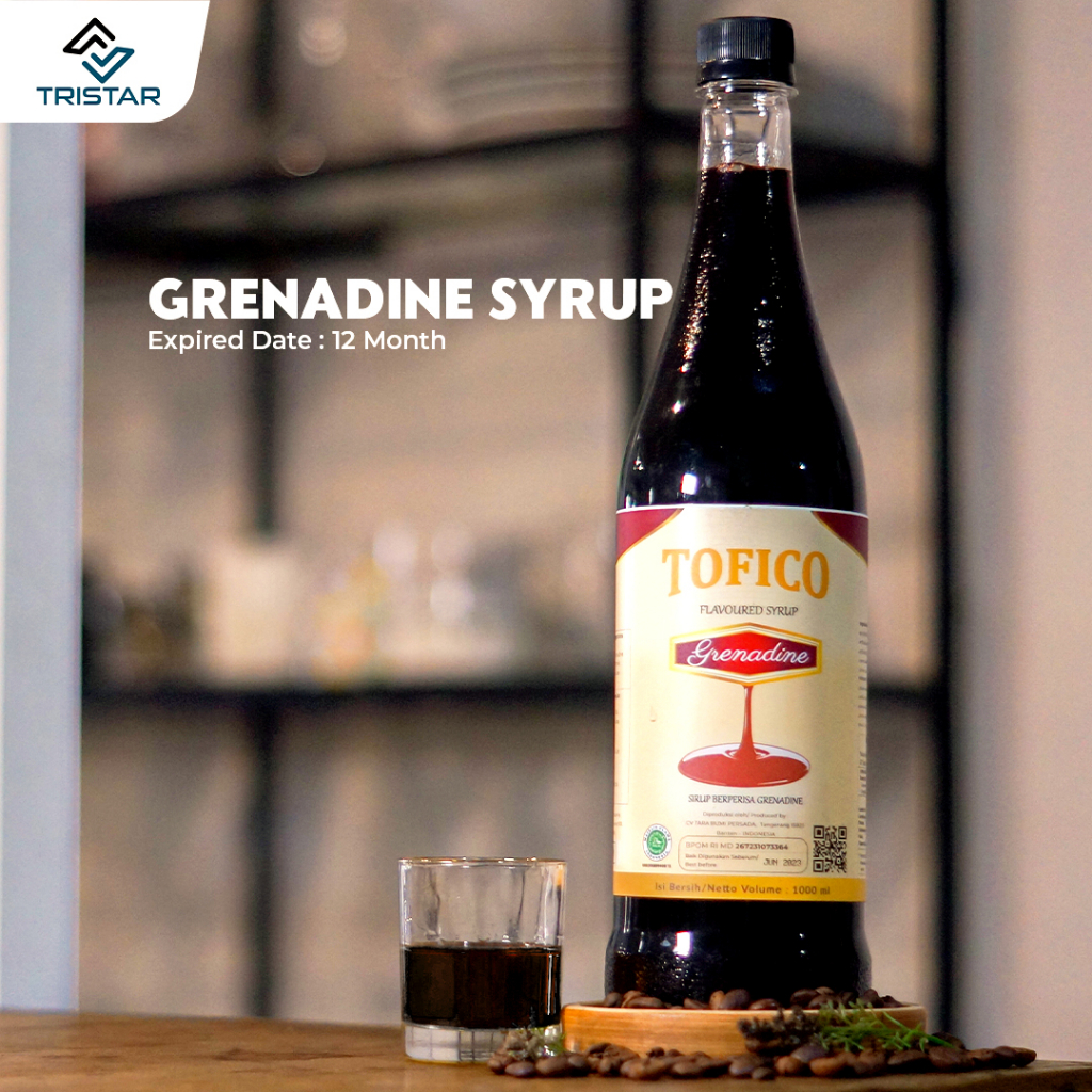 Jual Tofico Grenadine Syrup - Sirup Premium Rasa Delima 1000 ml ...