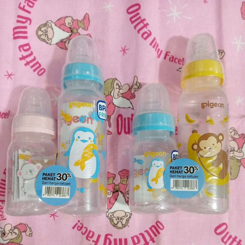 Jual Pigeon Botol Susu PP RP MM 50ml / 120ml / 240ml / 50+120ml / 120+240ml dot peristaltik ...
