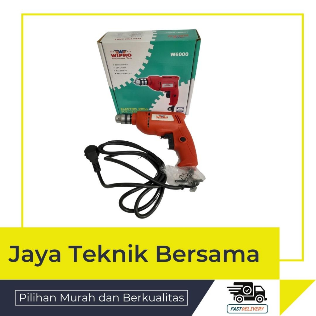 Jual MESIN BOR LISTRIK BESI KAYU BETON WIPRO W6000 10MM BOLAK BALIK ...