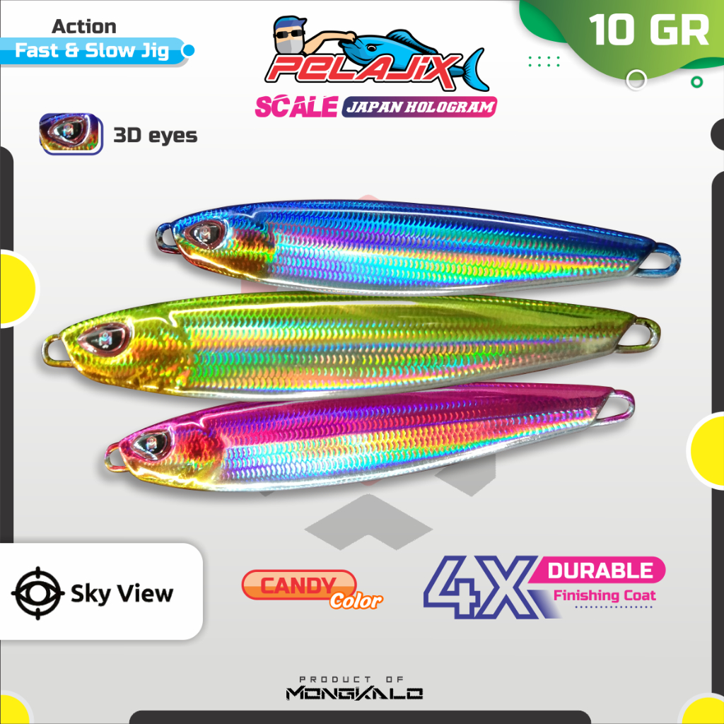 Jual Umpan Micro Jig 10 Gram Mongkalo PELAJIX Metal Jig 10g UL Ultralight Fishing Lure | Shopee ...