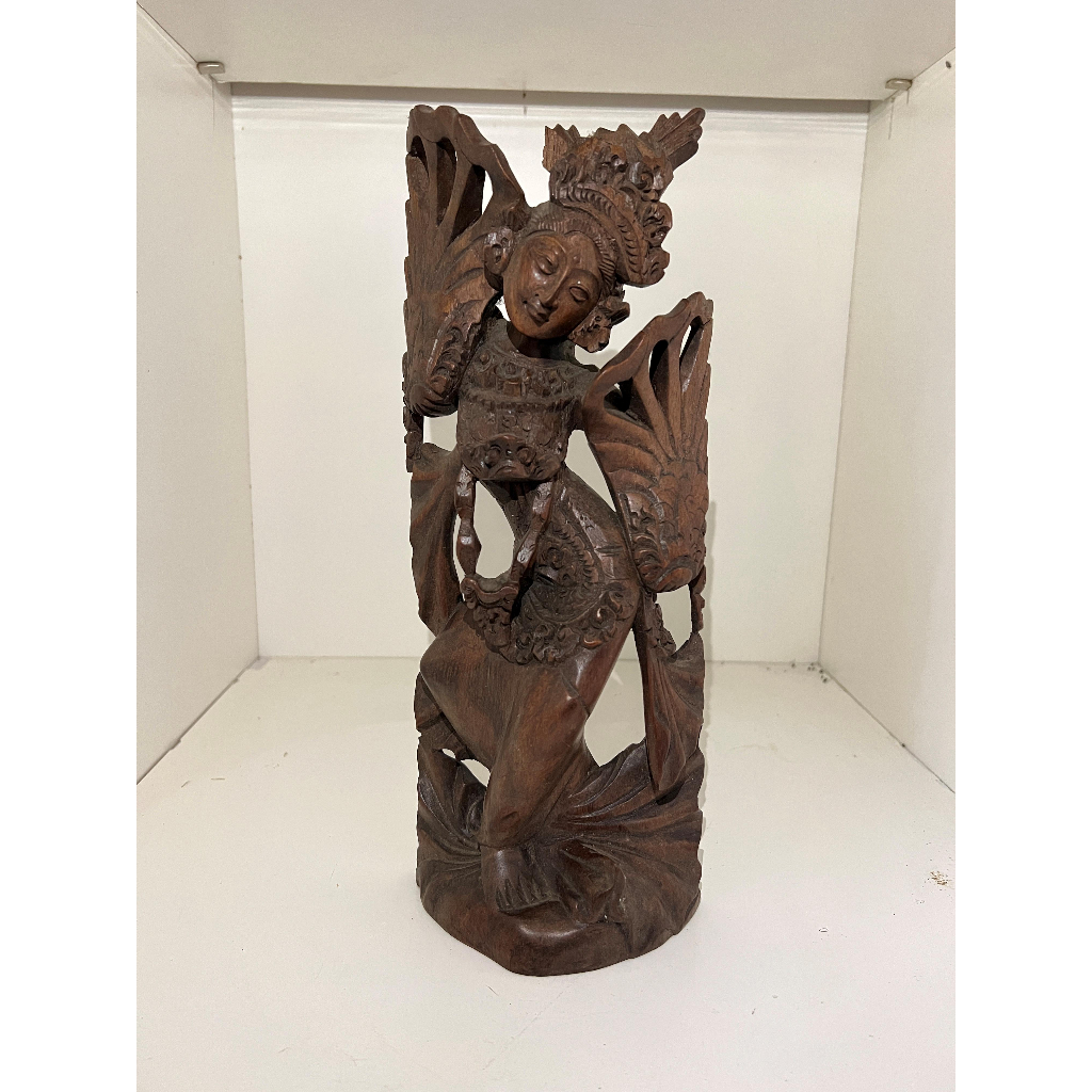 Jual Patung penari bali bahan kayu unik& antik (30x12cm) | Shopee Indonesia