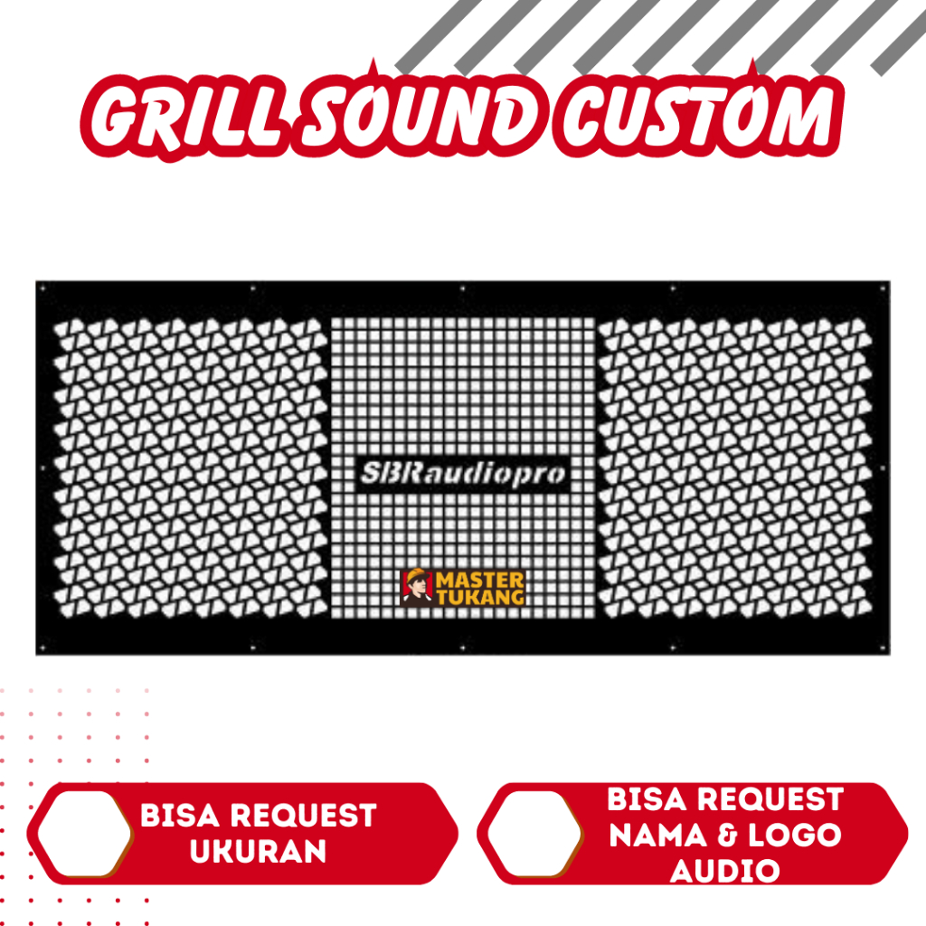Jual MG Grill Sound System UKURAN 55 X 58,5 CM PLAT 1MM | Shopee Indonesia