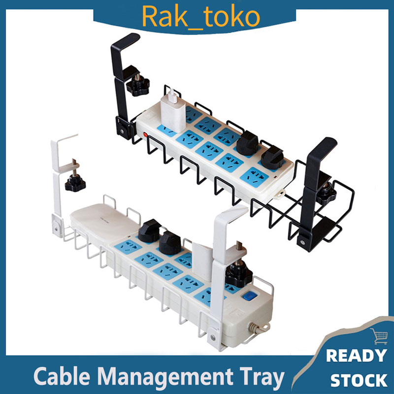 Jual Rak Penyimpanan Kabel Charger untuk Bawah Meja Stop Kontak Colokan ...