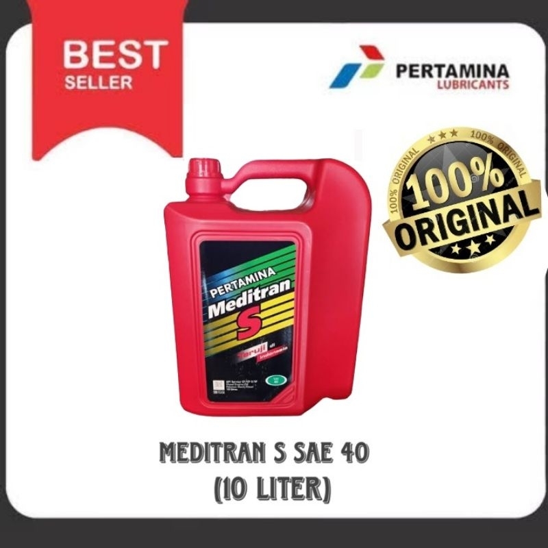 Jual OLI MEDITRAN S SAE 40 KEMASAN 10 LITER | Shopee Indonesia