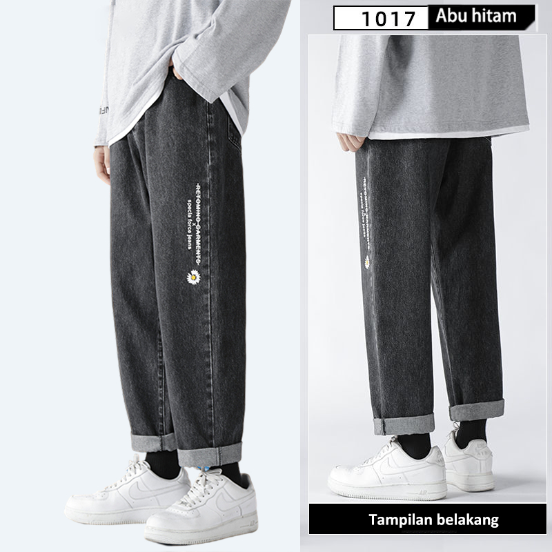 Jual Celana jeans pria Oversize baggy pants korean style celana kasual pria fashion celana ...