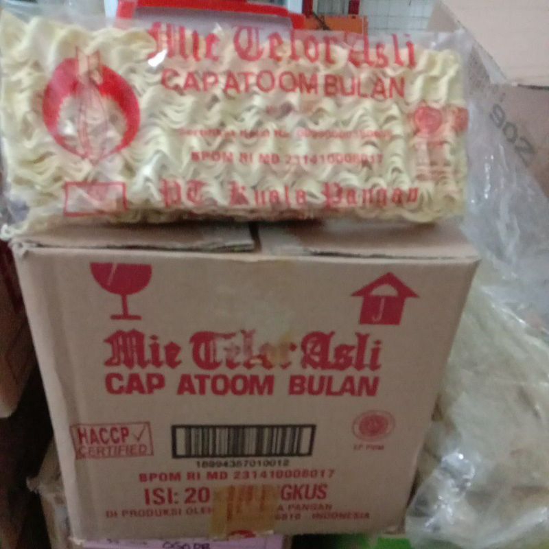 Jual Mie atom bulan berat 200gr/Mie Telur Cap Ikan Naga Mas 160gr ...