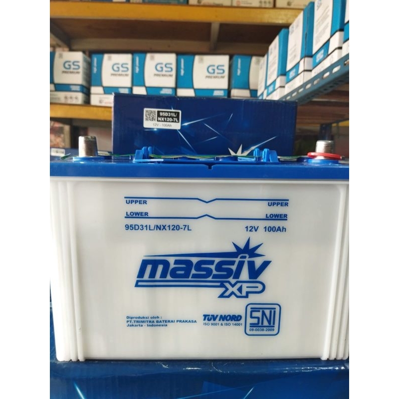 Jual AKI BASAH MASSIV XP NX120-7L 95D31L 12V 100AH BATTERY PAJERO FORTUNER | Shopee Indonesia