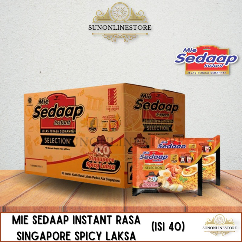 Jual Mie Sedaap Rasa Singapore Spicy Laksa 1 Dus (Isi 40) | Shopee ...