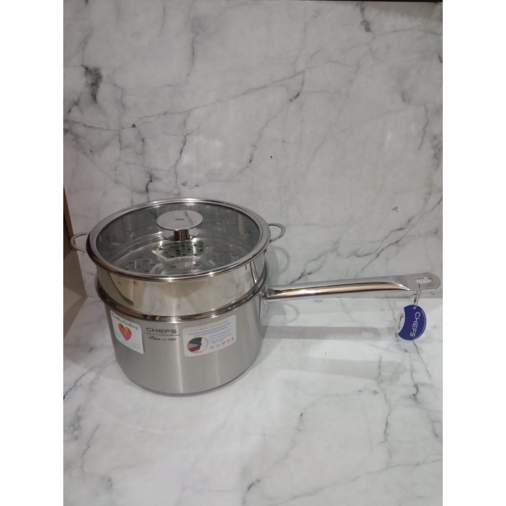 Jual Bima Chefs Sauce Pan 24cm 3-Ply Sus 304 Panci Rebus Mpasi Baby ...