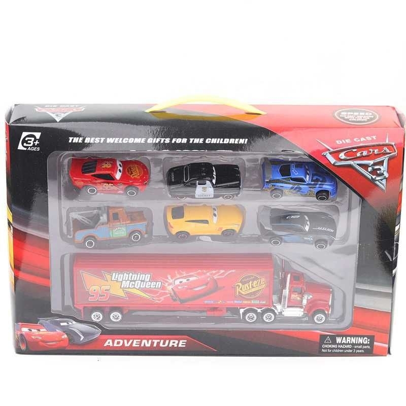 Jual Mainan Anak Mobil Balap Model Disney Cars Lightning McQueen Set 7 ...