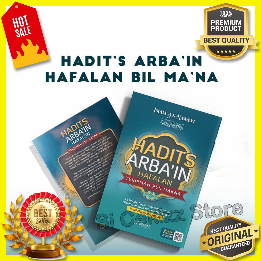 Jual Kitab Hadits Hafalan ARBAIN Ukuran A5 Sedang ORIGINAL Maghfirah ...