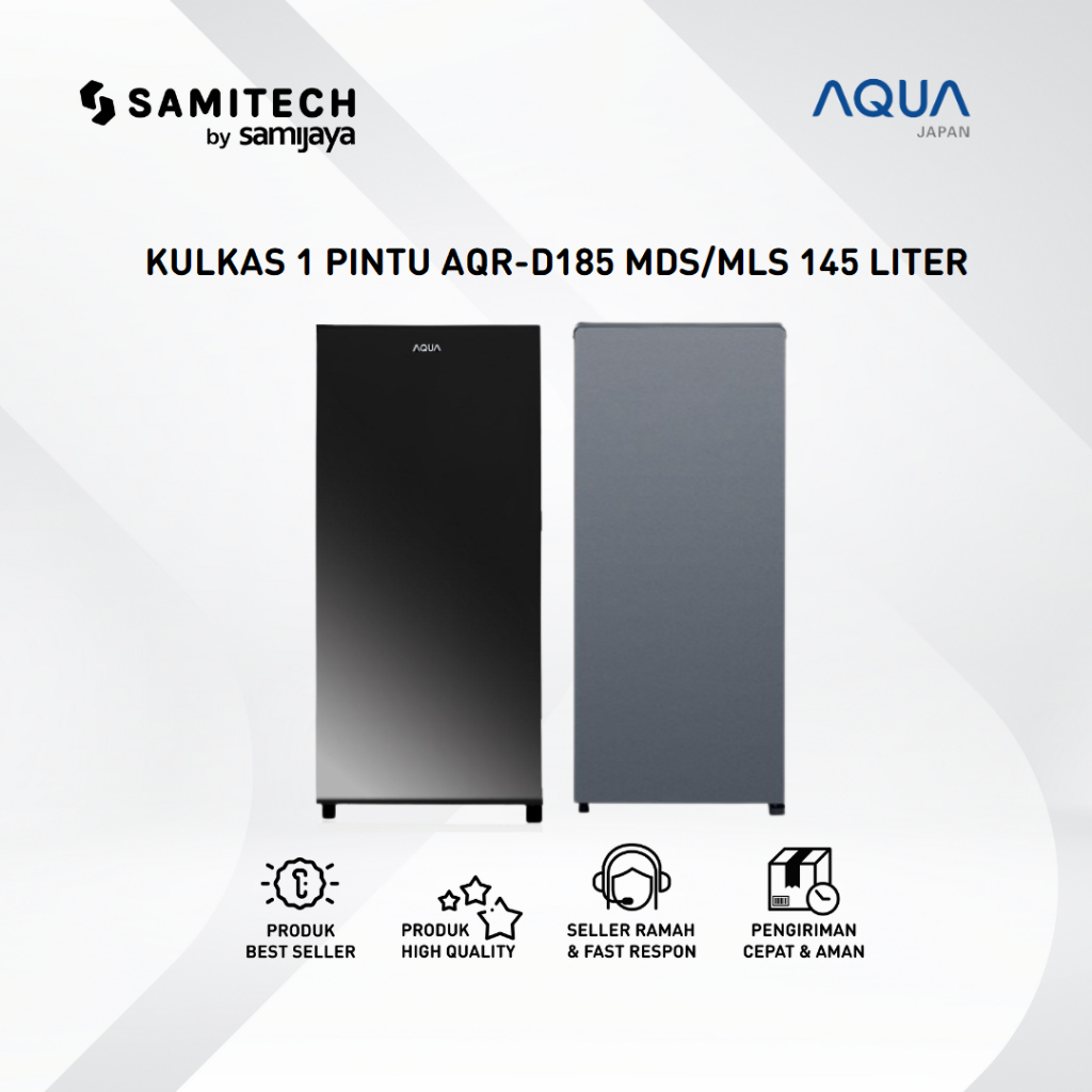 Jual KULKAS 1 PINTU AQUA AQR-185 AQR 185 MDS/MLS 145LITER BERGARANSI ...