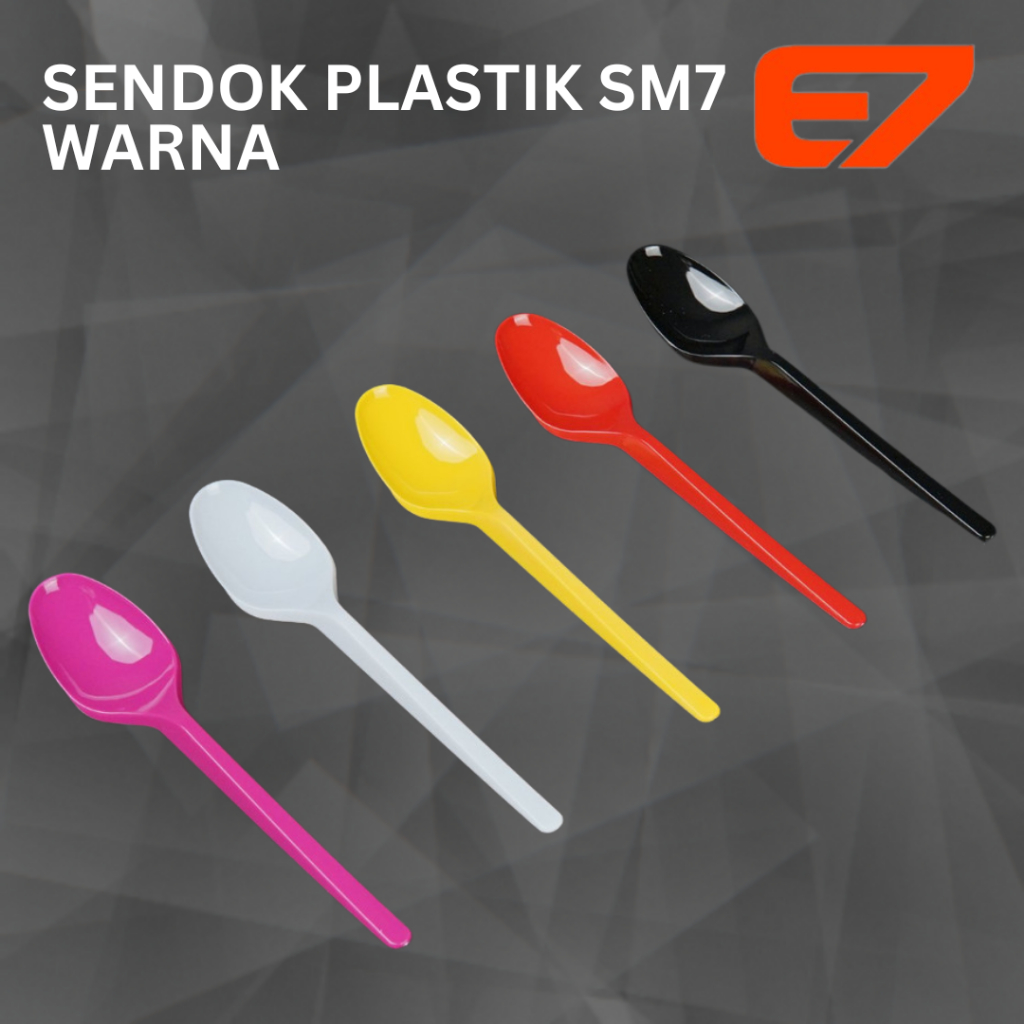 Jual Sendok Makan Plastik Warna SM7 Spoon Plastic (25pcs/pak) | Shopee ...
