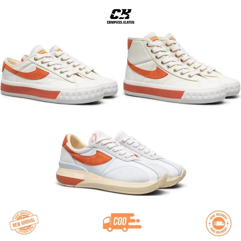 Jual [ORIGINAL 100%] SEPATU COMPASS RETROGRADE CREME PUMPKIN NEW BNIB ...