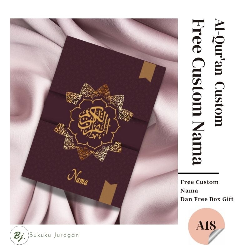 Jual AL QURAN CUSTOM NAMA AL QURAN MUSHAF FREE CUSTOM NAMA DAN FRE BOX ...