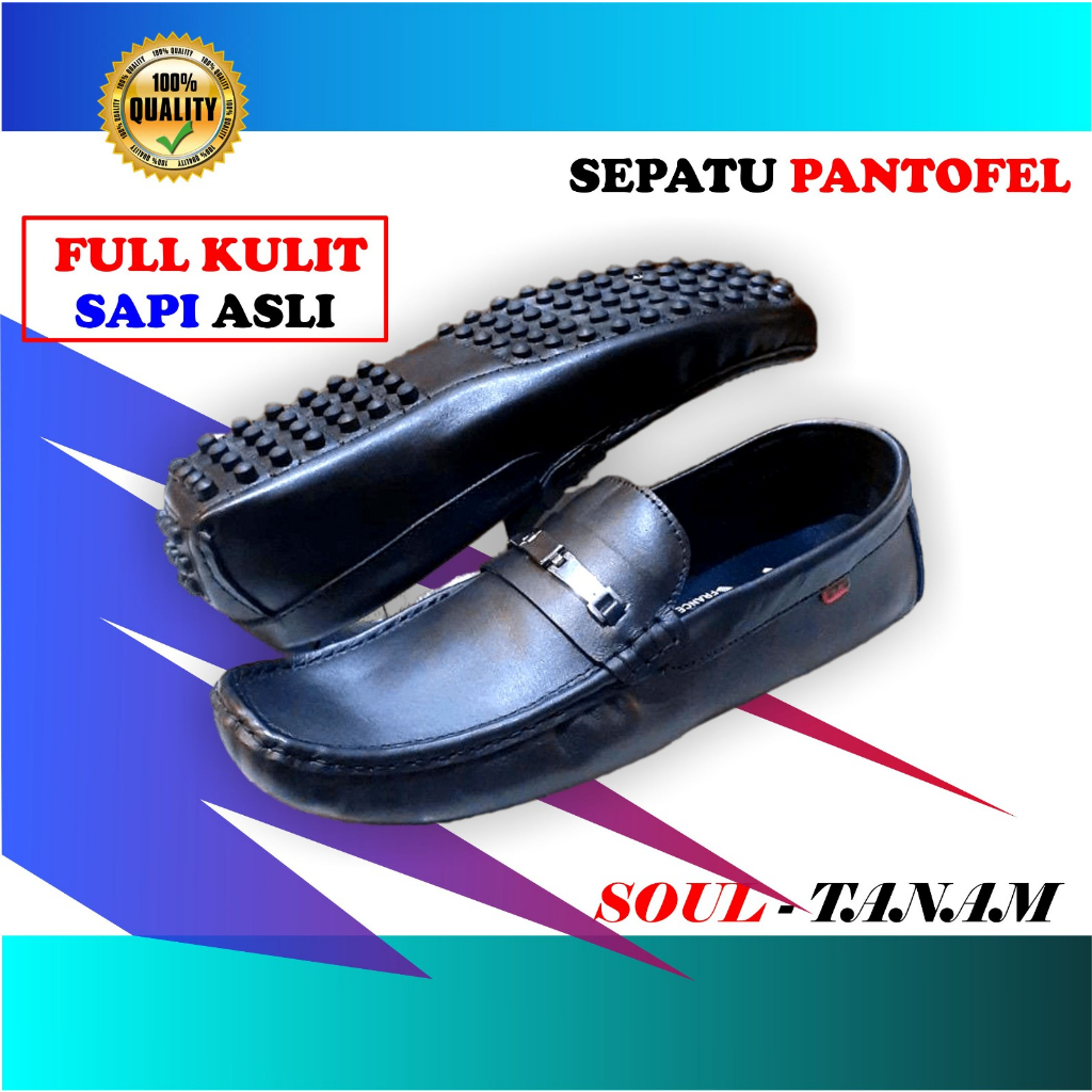 Jual Sepatu Casual PRIA Full Kulit Pantofel New Arrival 252 Slip on ...