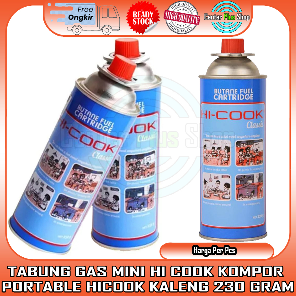 Jual Hi Cook 230Gram Classic Fuel Cartridge Kaleng Tabung Gas Mini ...