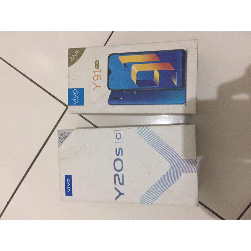 Jual Dus Box , Kotak Handphone Vivo Y91C & Y20Sg Original Bawaan Pabrik ...