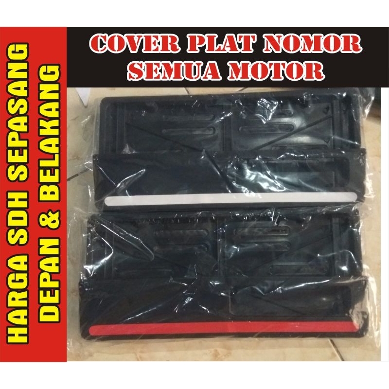 Jual cover plat nomor motor, pas untuk plat nomor dr Samsat.. | Shopee ...