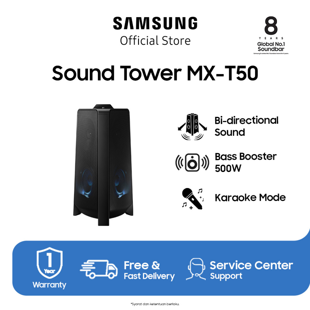 Jual Samsung Soundbar MX-T50 Sound Tower High Power Audio | Shopee ...
