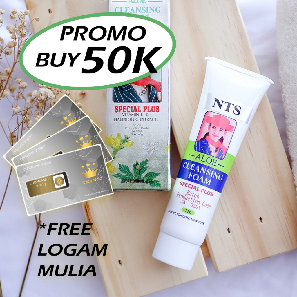 Jual NTS-716 Special Plus Aloe Cleansing Foam NTS 716 New Topsyne ...