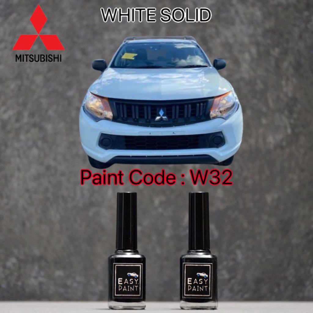Jual Cat Oles Mobil White Solid W32 Mitsubishi Triton Putih Solid 15ml ...
