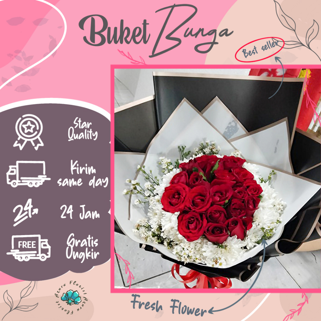 Jual Hand Bouquet Buket Bunga Segar Fresh Depok | Shopee Indonesia