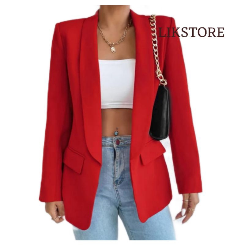 Jual Jas wanita warna merah,Blazer Wanita,Jas kerja wanita,Jas formal ...