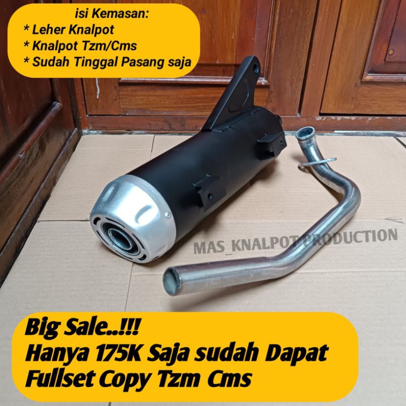 Jual Knalpot Copy Tzm Cms Standar Ngebas Adem Beat Fi/Vario 110/125 ...