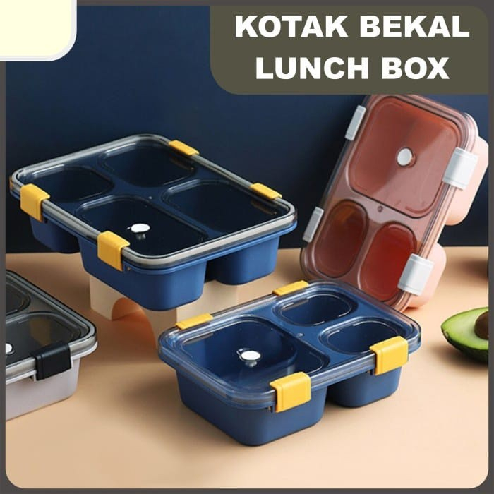 Jual KOTAK BEKAL MAKAN 3 SEKAT JEON LUNCH BOX 3 RUANG BAHAN TEBAL ...
