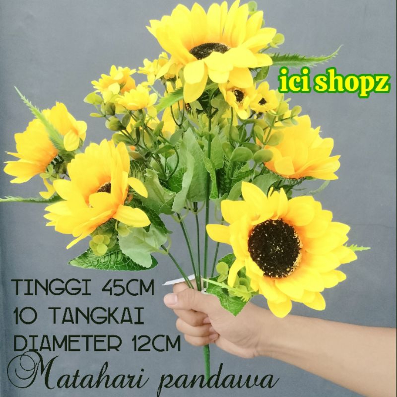 Jual Matahari Jumbo 24 Bunga Tinggi 65Cm | Shopee Indonesia