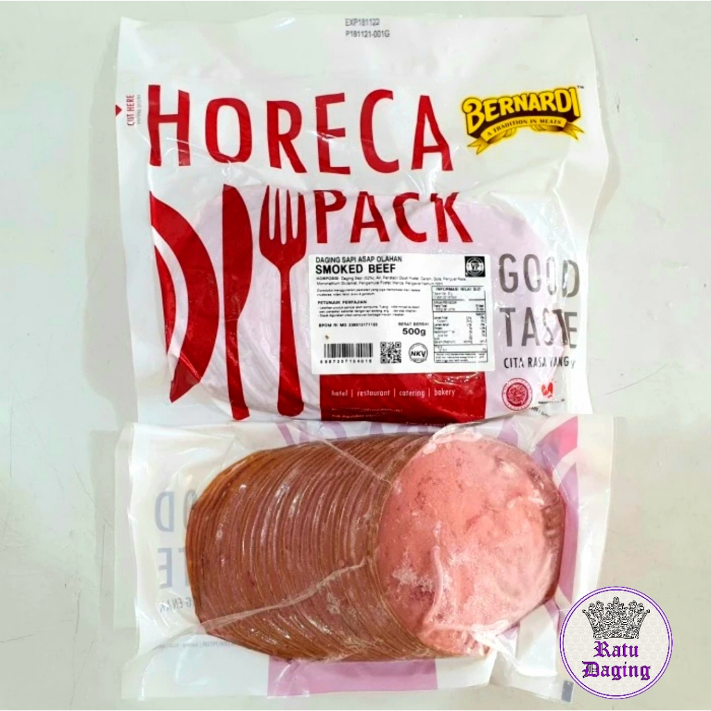Jual Bernardi Smoked Beef Bulat Horeca Pack 500gr | Shopee Indonesia