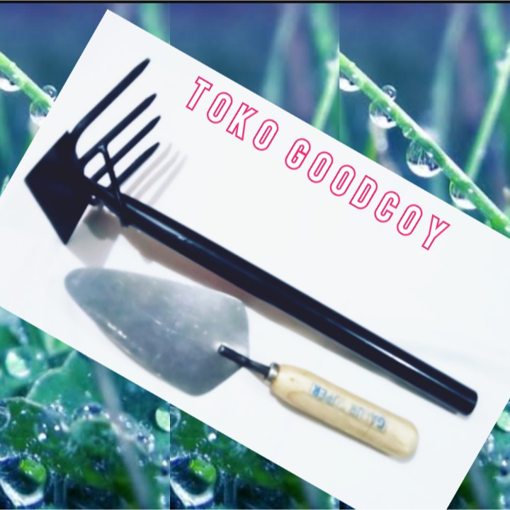 Jual Cangkul Garukan rumput tajam kuat + Cetok tanah L ( paket 2in1 ...