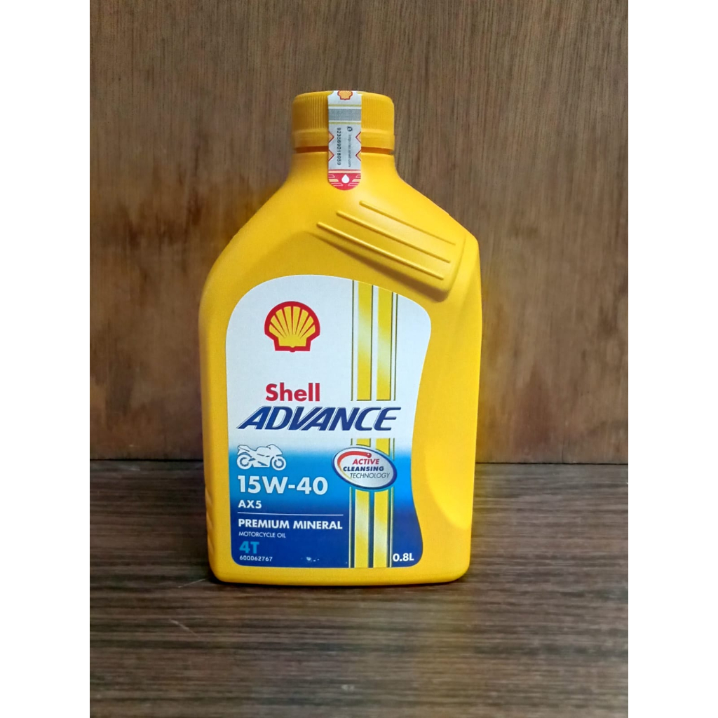 Jual Oli Shell Advance AX5 SAE 15W - 40 MANUAL / BEBEK [ 0.8 L ...
